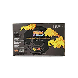 JUST FUNKY Naruto Shippuden Ramen Bowl with Chopsticks | 16 oz Ceramic Soup Mug | Featuring Naruto Uzumaki Eating Ichiraku ramen | Anime Bowl | Home Deco | Naruto Bowl | Officially Licensed