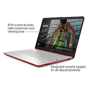 HP 2021 Newest Laptop Computer, 15.6" HD Display,Intel Pentium Dual-core N5000 Upto 2.7 GHz, 8GB DDR4 RAM, 128GB SSD, HD Webcam, HDMI, Bluetooth, WiFi, Win10 S, 10+ Hours Battery, w/Hubxcel Cables
