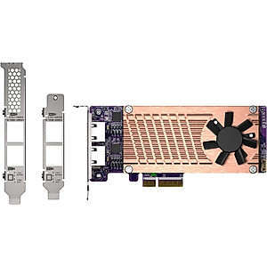 QNAP QM2-2P2G2T2 x PCIe Gen3 M.2 NVMe SSD & 2 x 2.5GbE Port Expansion Card to Enhance Performance