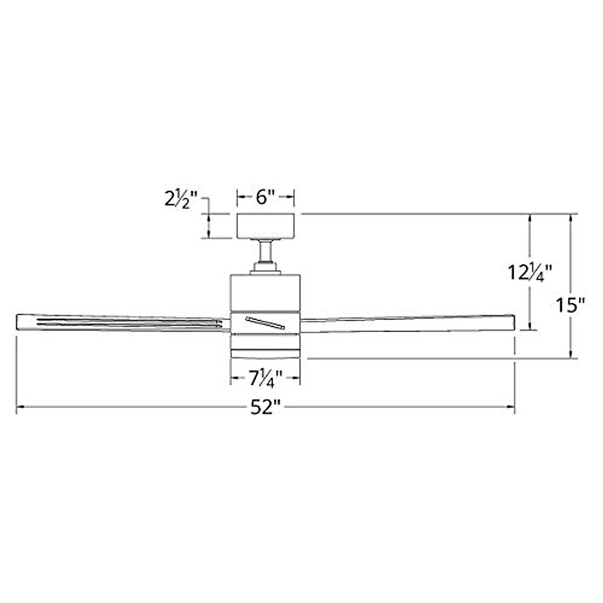 Axis Smart Indoor and Outdoor 3-Blade Ceiling Fan 52in Bronze with 3000K LED Light Kit and Remote Control works with Alexa, Google Assistant, Samsung Things, and iOS or Android App