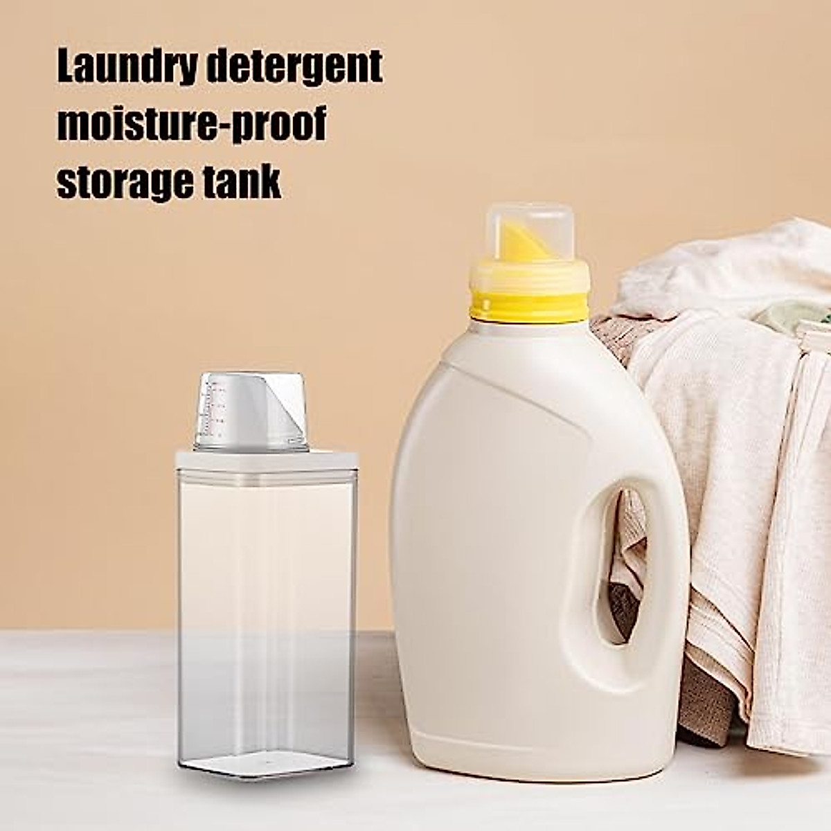 Washing Powder Dispenser Container,Laundry Scent Beads Dispenser,Leak Proof Sealed Fabric Powder Dispenser,Sturdy Re Useable Laundry Powder Dispenser For Home Laundry Washing