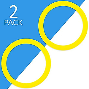 Canister Flush Valve Seal - Impresa Replacement Rubber Seal for Toilet - Equivalent to Kohler Toilet Parts K-GP1059291/2475620 - Easy to Install and Leak-Free Performance, 2-Pack,Yellow