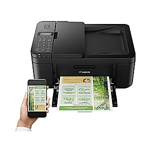Canon PIXMA TR4720 All-in-One Wireless Printer Home use, with Auto Document Feeder, Mobile Printing and Built-in Fax, Black