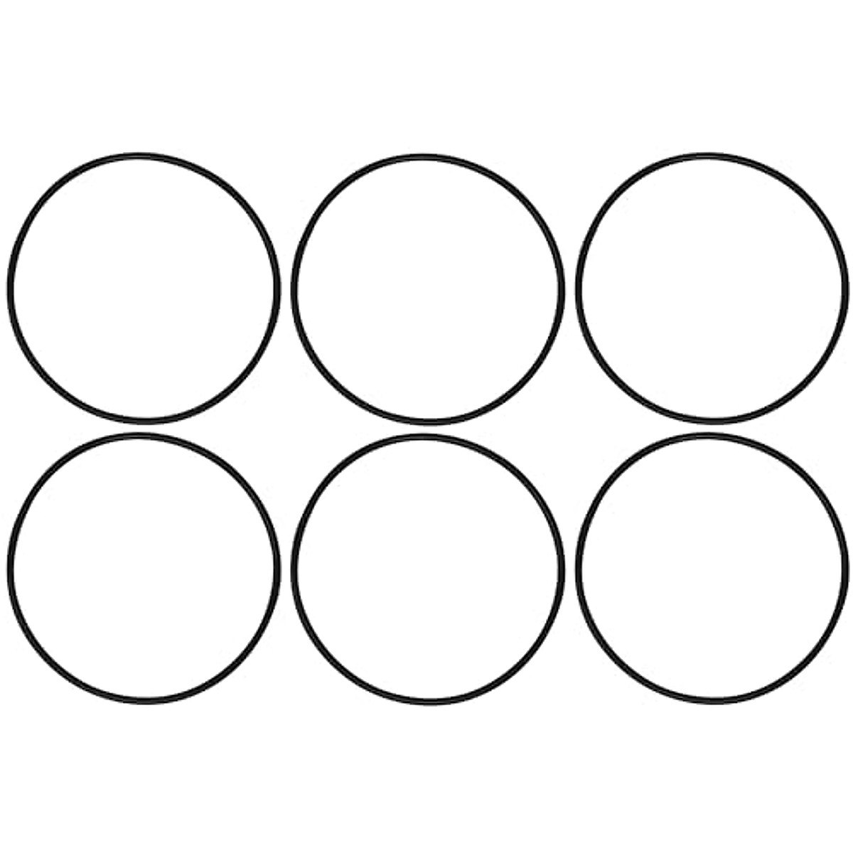 AppliaFit O-Rings Compatible with GE KWGE25RG & WS03X10038 for GE 2.5 Inch Water Filter Housing Models GXWH01C, GXWH08C, GXWH04F, GXWH20F, GXWH20S, GXRM10, GXRM10G, GXRM10RBL & GX1S01R (6-Pack)