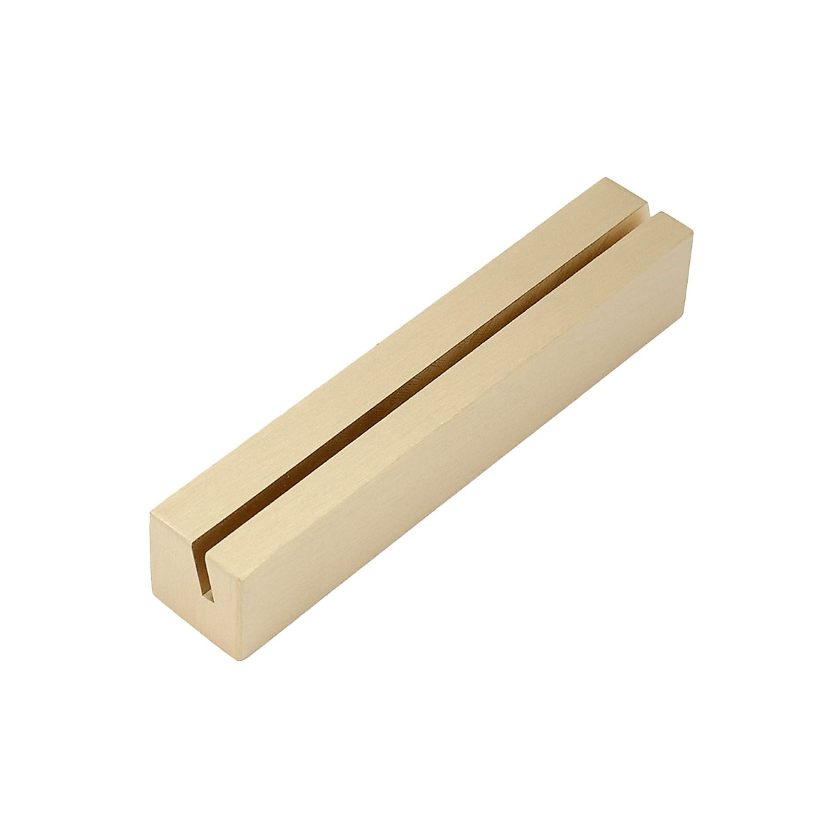 HNGSON Rectangular Name Place Card Holders Brass Table Number Stand Card Holder 80mm Length,for Menu,Acrylic Sign,Wedding,Party