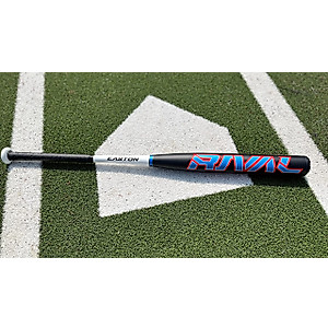 Easton | RIVAL Slowpitch Softball Bat | Approved for Play on All Fields | Loaded | 12" Barrel | 34"x26oz, Black/Blue/Red