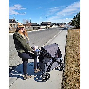 Baby Trend Expedition 2-in-1 Stroller Wagon PLUS, Ultra Grey