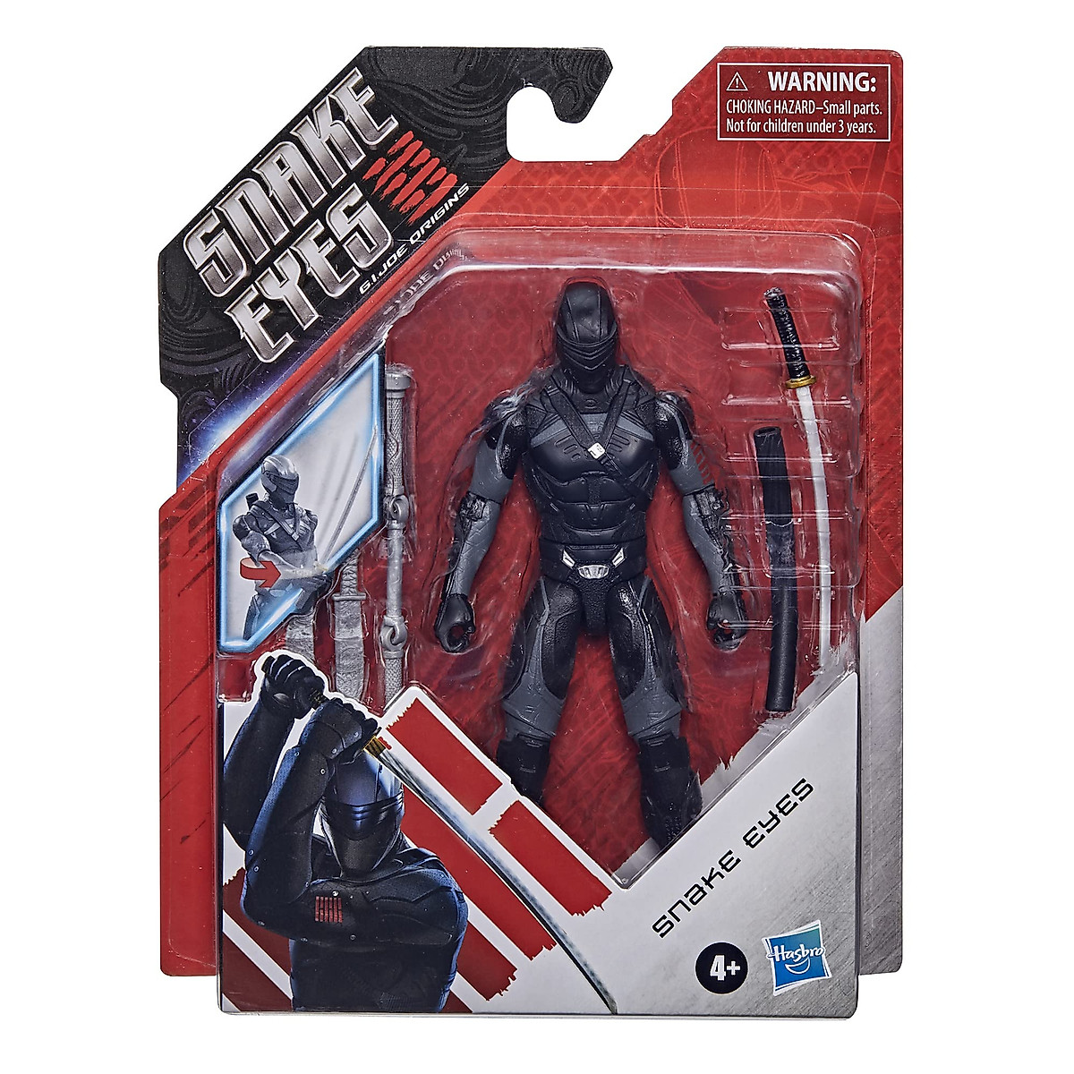 G. I. Joe Snake Eyes: G.I. Joe Origins Snakes Eyes Action Figure Collectible Toy with Fun Action Feature and Accessories, Toys for Kids Ages 4 and Up