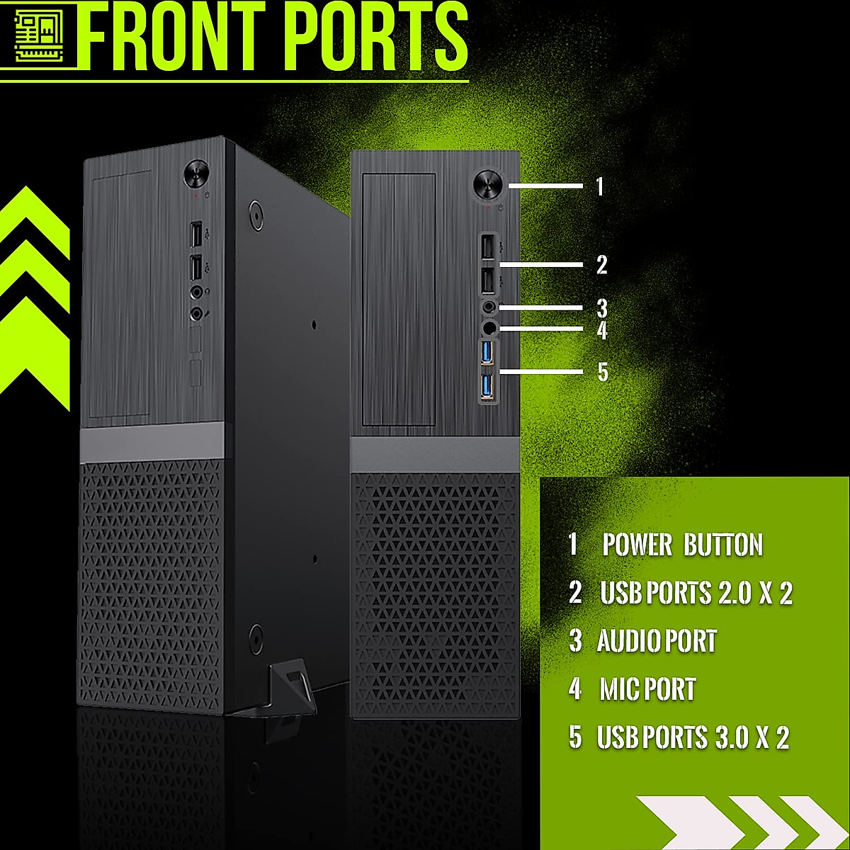 Gaming Desktop PC Intel Core i5 8th Gen, TechMagnet Heera, RX 550, 16GB RAM, 1TB SSD | 3TB HDD, MTG New 24 Inch Monitor, RGB Keyboard Mouse, Headphone, Webcam, Win 11 (Renewed)