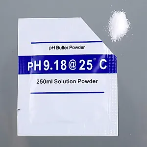 BOJACK 15 Pack of pH Meter Buffer Solution Powder for Precise and Easy PH Calibration, PH Calibration Powder Solution 4.01pH,6.86pH and 9.18pH
