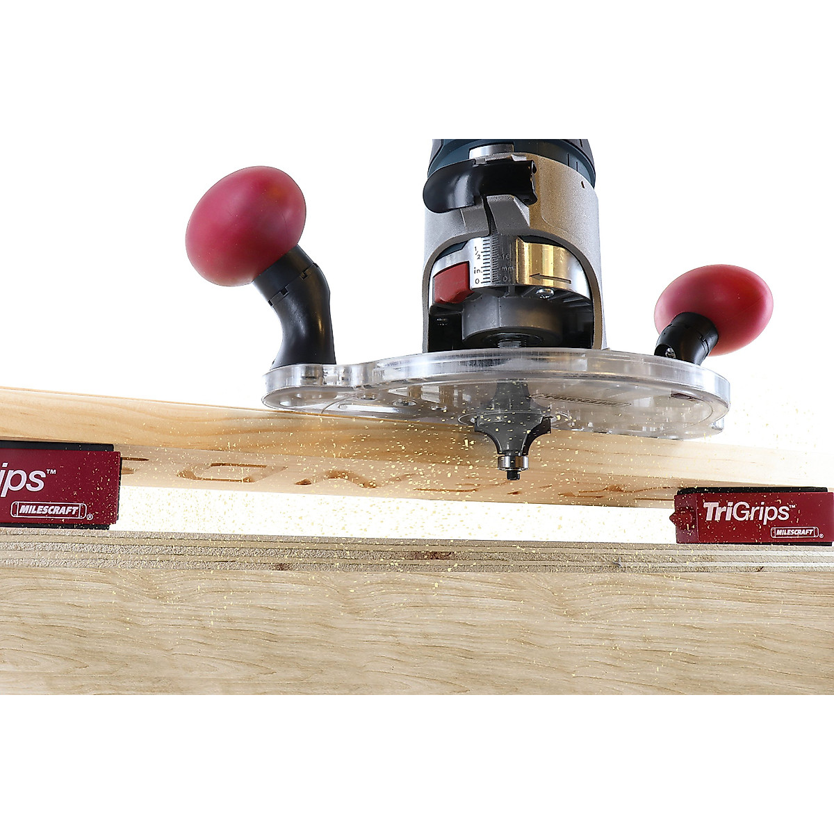 Milescraft 1225 Compact Sub Base - Universal Router Guide Sub Base for Compact Routers - Compatible with Porter Cable Style Routers