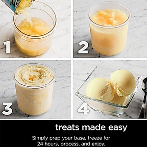 Seife 4Pcs Ice Cream Pints Cup for Ninja for NC299AM C300S Series Reusable Can Store Ice Cream Gelato