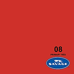Savage Seamless Background Paper - #8 Primary Red (107 in x 36 ft)
