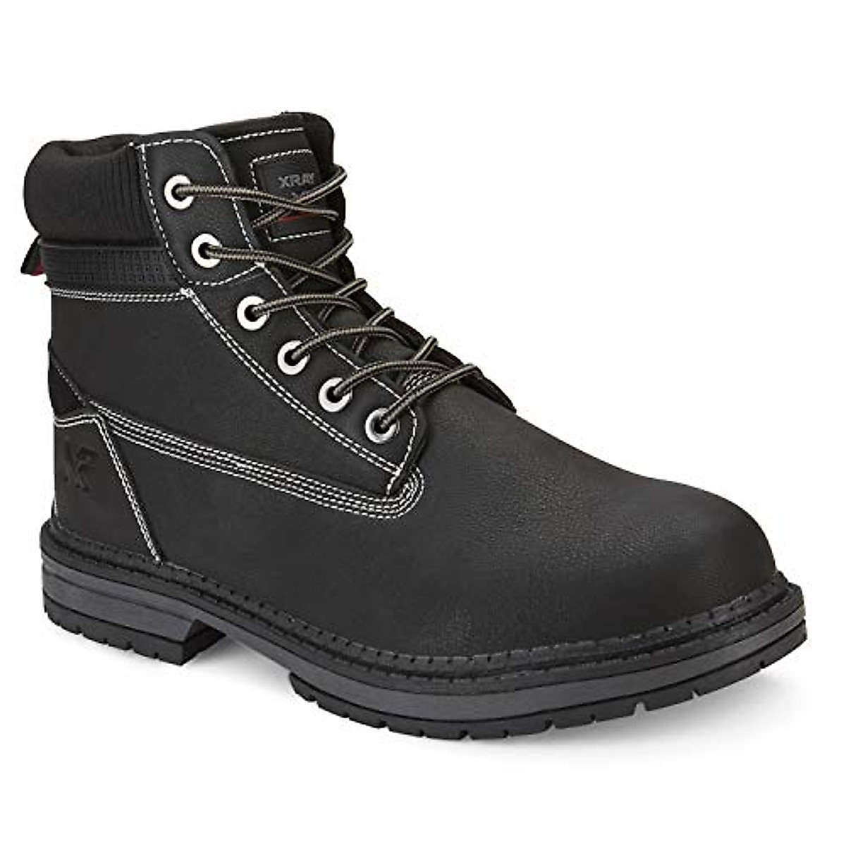 X RAY Footwear Men's Fullman Fashion Classic Combat Faux Leather Chukka Boots, Plain toe, Thermoplastic Rubber Outsole; Size 10
