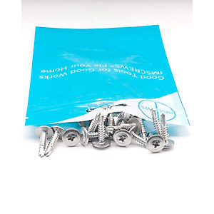 IMScrews 200pcs #8 x 3/4" Self Drilling Truss Head Screws Standard Thread Wood Work MDF 410 Stainless Steel