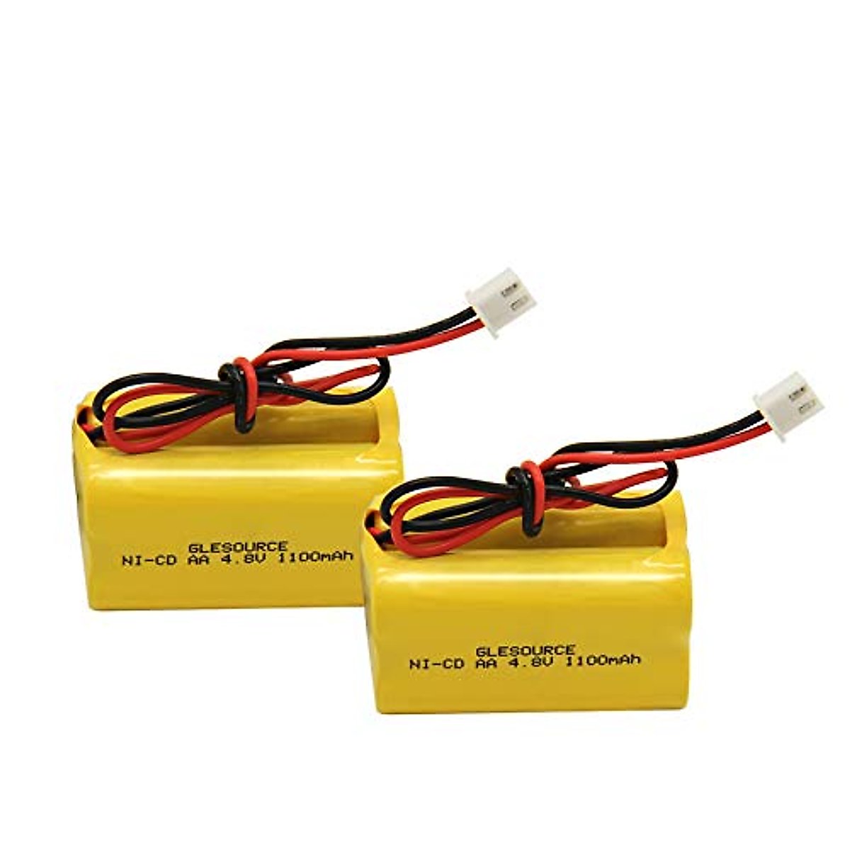 GLESOURCE (2 Pack)4.8v 1100mAh Compatible for MAG93NC487 BL93NC487 Lithonia ELB B006 Lithonia ELBB006 ELBCS06 ELB-CS06 Emergency/Exit Light Sign