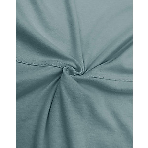 Floral Find Women's Long Sleeve Lapel Half Zip Up Sweatshirt Solid Stylish Loose Fit Casual Pullover Tops Mint Green