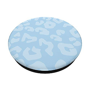 Pastel Blue Leopard Print Light Blue Leopard Cheetah Animal PopSockets PopGrip: Swappable Grip for Phones & Tablets