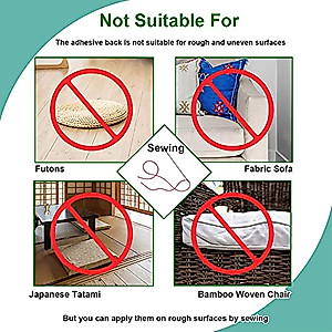 TEUVO Couch Cushion Non Slip Pads to Keep Couch Cushions from Sliding, Hook and Loop Tape with Adhesive for Smooth Surfaces, 2m Long and 11cm Wide