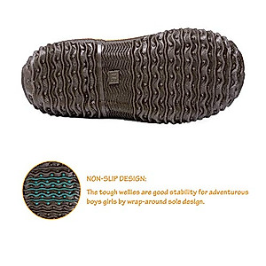 8 Fans Kids Neoprene Boots,Waterproof Neoprene Hunting & Fishing Camo Muck Mud Boots for Toddlers Boys & Girls Size 3