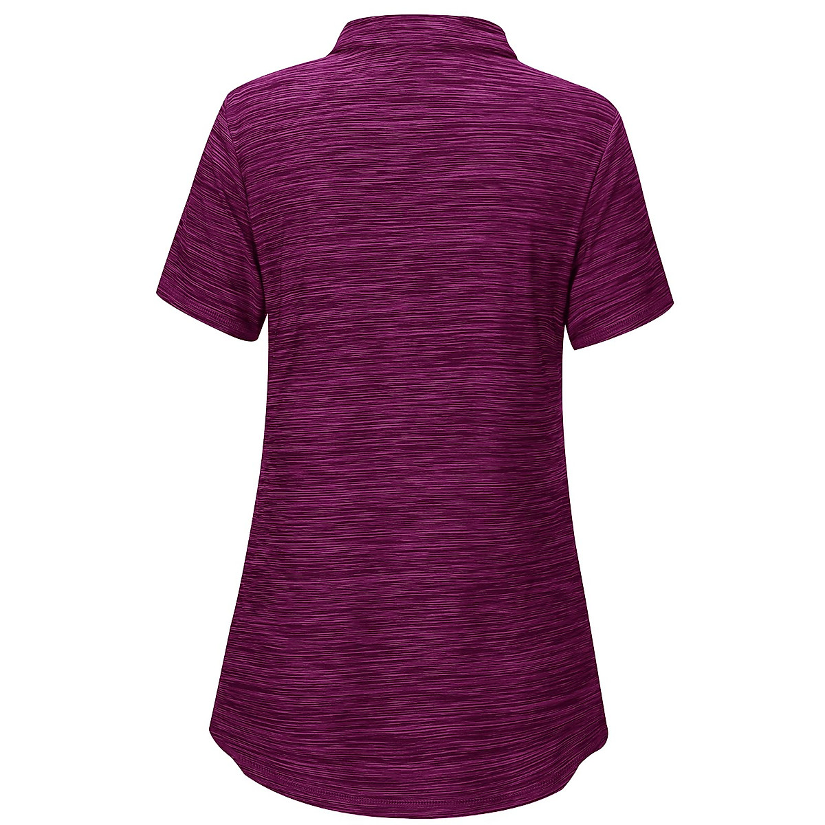 Viracy Womens Golf Apparel, V Neck Yoga Tops Short Sleeve Quick Dry Loose Fit Lightweight Breathable Running Hiking Workout Clothes, Purple-2XL