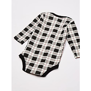 Hudson Baby Unisex Baby Cotton Long-sleeve Bodysuits, Moose, 18-24 Months