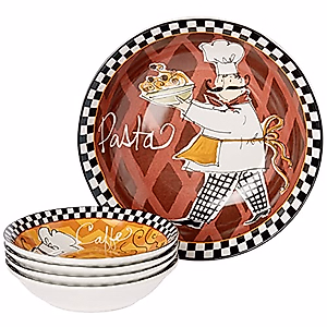 Certified International Corp Certified International Chefs on the Go Pasta Set, Multicolored, 5 Piece