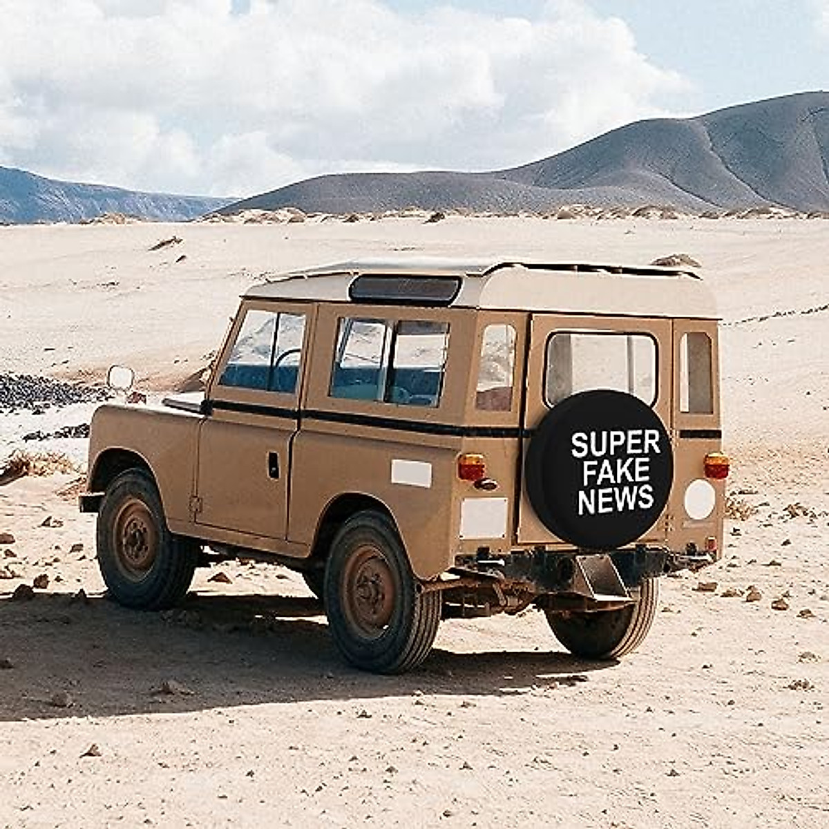 Super Fake News,Funny Tire Cover Universal Fit Spare Tire Protector for Truck SUV Trailer Camper Rv