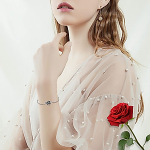 XIUDA Urn Bracelet for Ashes Rose Ashes Bracelet for Women Cremation Bracelet Ashes Holder Bangle Link Chain