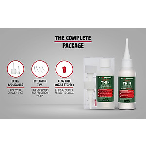 Premium Grade Cyanoacrylate (CA) Super Glue by STARBOND - 2 OZ "PRO Pack" (56-gram) - "CA Finish" Heavy Thin 40 CPS Viscosity Adhesive for Woodturning, CA Finish, Woodworking, Hobby Models, Inlay