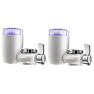 PLAFOPE 2pcs Water Purifier Water Filter Sink House Water Filter Ceramic Water Filter Faucet Water Filter Faucet Filter tap Water Filter Faucet Filtration System Faucet Ceramic Filter