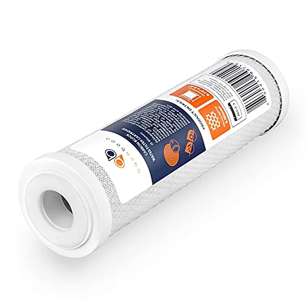 Aquaboon Coconut Shell Water Filter Cartridge | Activated Carbon Block CTO | Universal 5 Micron 10 inch Cartridge | Compatible with DWC30001, WFPFC8002, FXWTC, WHEF-WHWC, WHKF-WHWC 6-PACK