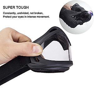 FOCUSSEXY Ski Goggles Snowboard Motocross Glasses with UV Protection Wind Resistance Goggles for Men Women