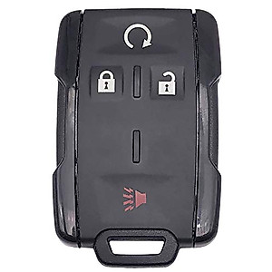 Smart Key Fob Shell Case Fit for Chevy Chevrolet Silverado Colorado GMC Sierra Canyon M3N-32337100 Keyless Entry Remote Control Car Key Fob Outer Cover (Black)