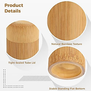 Bamboo Scattering Urn Set, 4PCS Small Bamboo Scattering Urns for Human Ashes, Cremation Ashes Tube Urns for Human Male Female Ashes, Dog Cat Pet Ashes Tube Urn