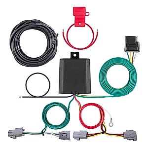 CURT 56452 Vehicle-Side Custom 4-Pin Trailer Wiring Harness, Fits Select Toyota Highlander, Black