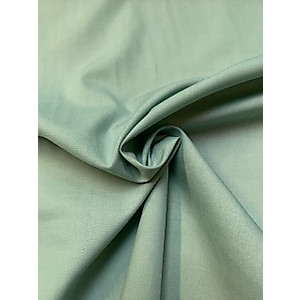 60 Inch Deep Sage Poly Cotton Broadcloth Fabric - by The Yard