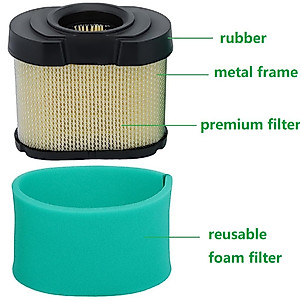 Annolai 792105 Z425 Air Filter for BS V-Twin Engine 593240 593435 276890 44H777 5405K John Deer-e Z245 MIU11515 MIU11517 GY21057 D160 D170 LA155 LA165 Mower 492932 696854 Oil Filter