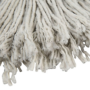 Boardwalk BWKCM02024S #24 Banded Cotton Mop Heads - White (12/Carton)