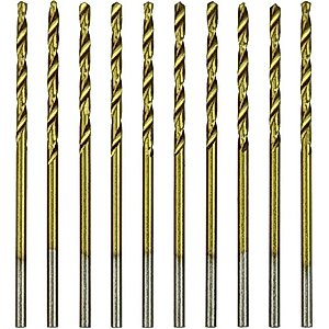 HTS 116C9 10 Pc Titanium Coated Twist Drill Bits (57)