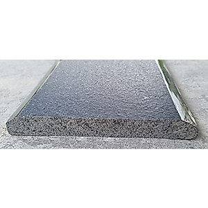 TR Stones Absolute Black Granite Threshold | Leather Finish | Beveled ( 48" x 4" )