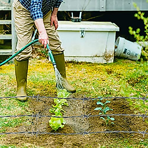 Suvunpo 49FT Barbed Wire,4 Point Barbed Wire Fence Perfect for Crafts, Fences, and Critter Deterrent,16 Gauge Barb Craft Wire Included a Pair of Gloves