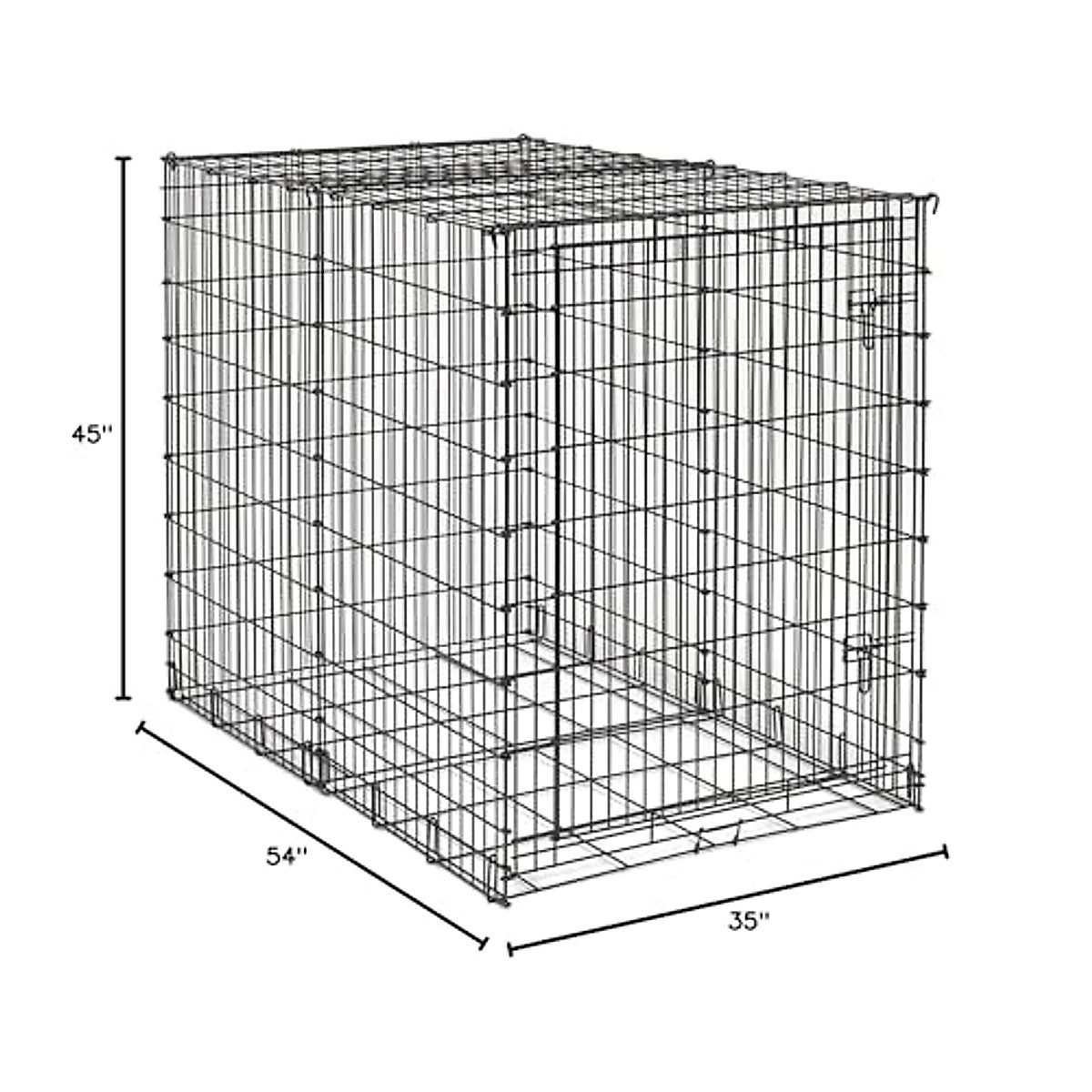 MidWest Homes for Pets 54-By-35-By-45-Inch Single-Door Starter Series Pet Crate