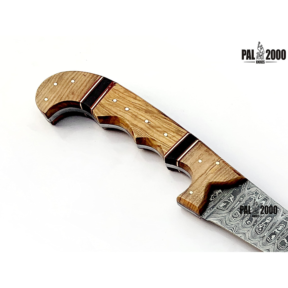 HSK-9984 Custom Handmade Spring Damascus Sword with Sheath - Viking Sword Hunting Full tang longsword for men