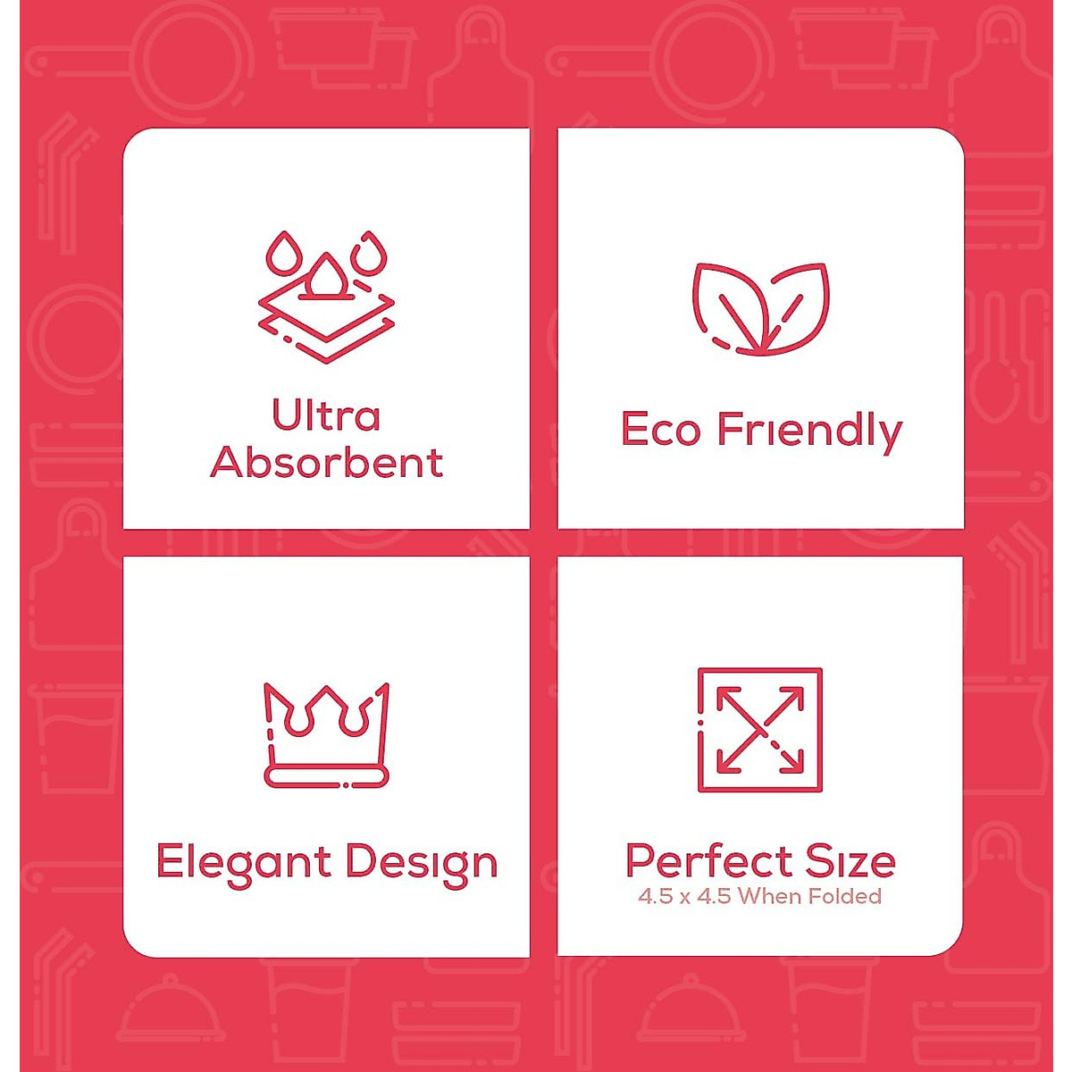 [500 Pack] White Beverage Napkins 1-Ply Cocktail Napkins, Restaurant Bar Paper Napkins