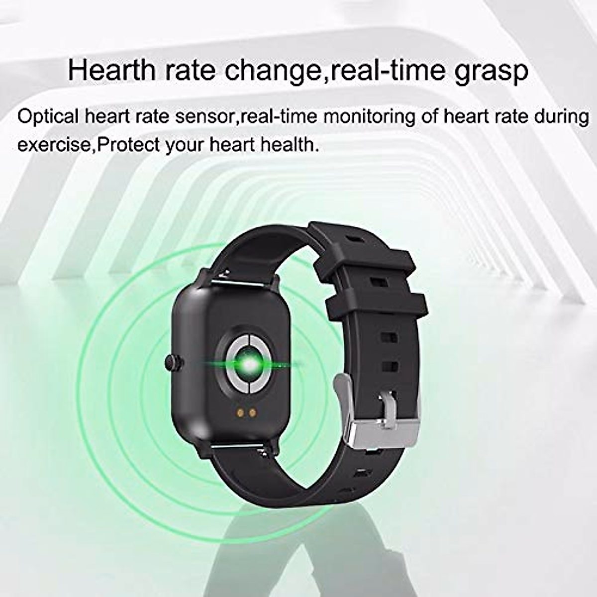 XXXDXDP Smart Watch Men Women Full Touch Heart Rate Blood Pressure Monitor Connect Smartwatch Fitness for iOS Android (Color : E)