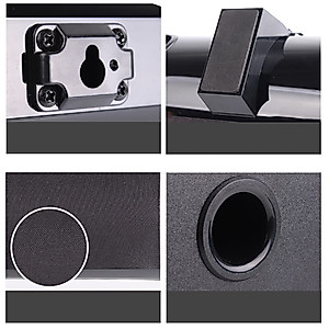 IRDFWH Speaker Sound Bar with 4 Inches Subwoofer Music Box for Home Theater Support AUX Optical RCA Soundbar TV