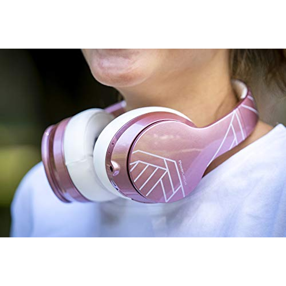 PowerLocus Wireless Bluetooth Headphones, Bluetooth Headphones Over Ear, Super Bass Hi-Fi Stereo, Soft Earmuffs, Foldable Wireless and Wired with Mic for Cell Phones, Online Class, Home Office, PC,TV