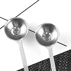 Stainless Steel Olive Spoon Serving Spoon with Drain Hole Cherry Spoon Serving Tools Pickle Spoons for Containers Canisters