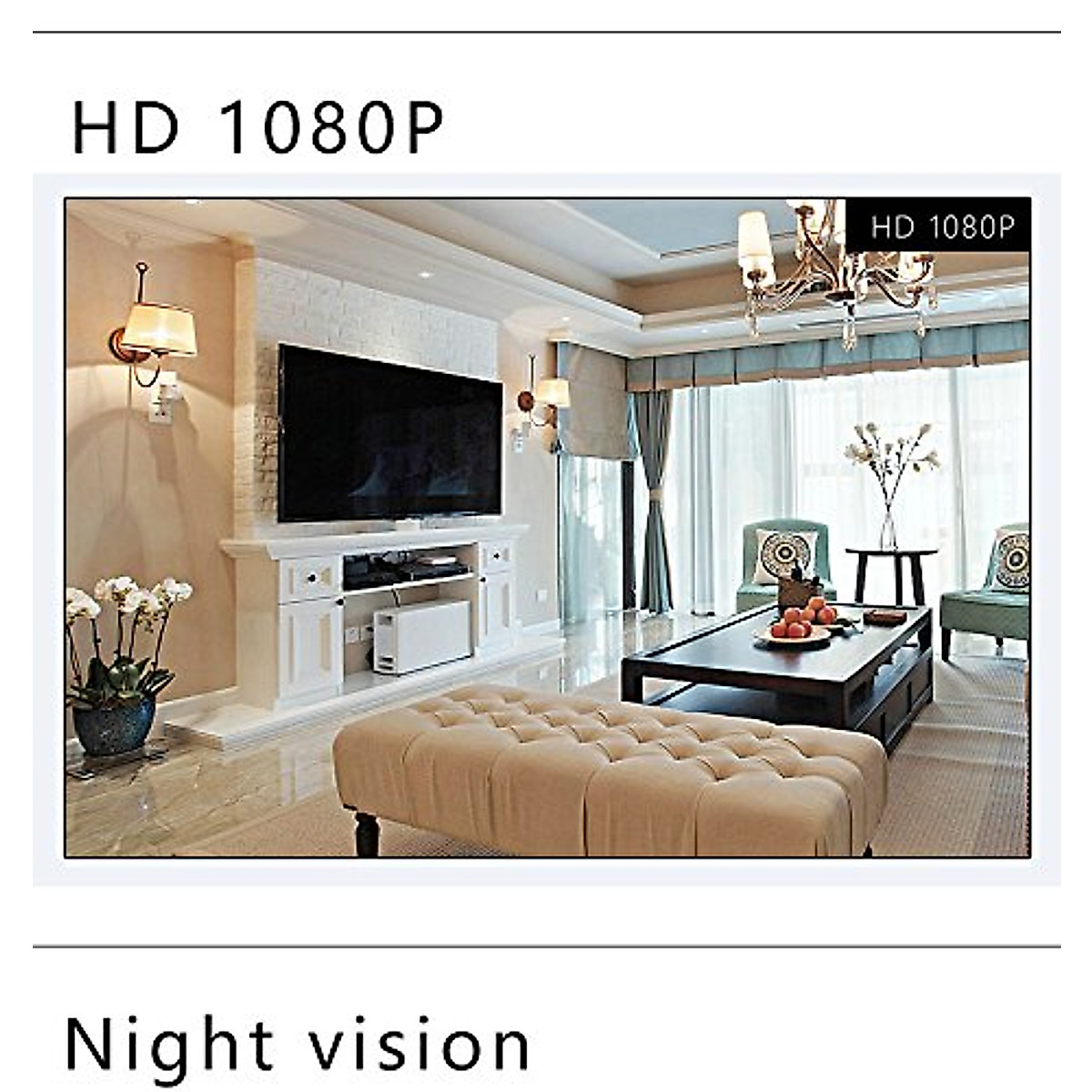 Wireless WiFi Security Camera Home Indoor Outdoor Camera House Cam 1080P Car Camaras Smart Home Camera Baby for Hous Home Office Outdoor Camera Mobile APP Remote Security Camera No Need Wifi Camera